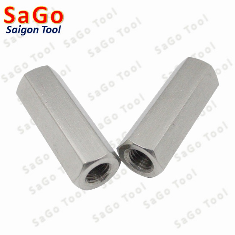 Ống nối ty ren lục giác INOX 304 - Nối ren M3 M4 M5 M6 M8 M10